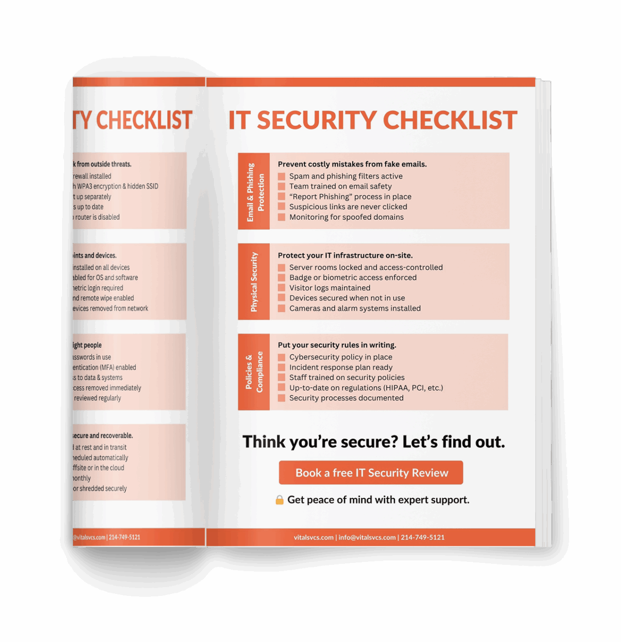 DOWNLOAD IT Security Checklist | Vital Services MSP In Dallas